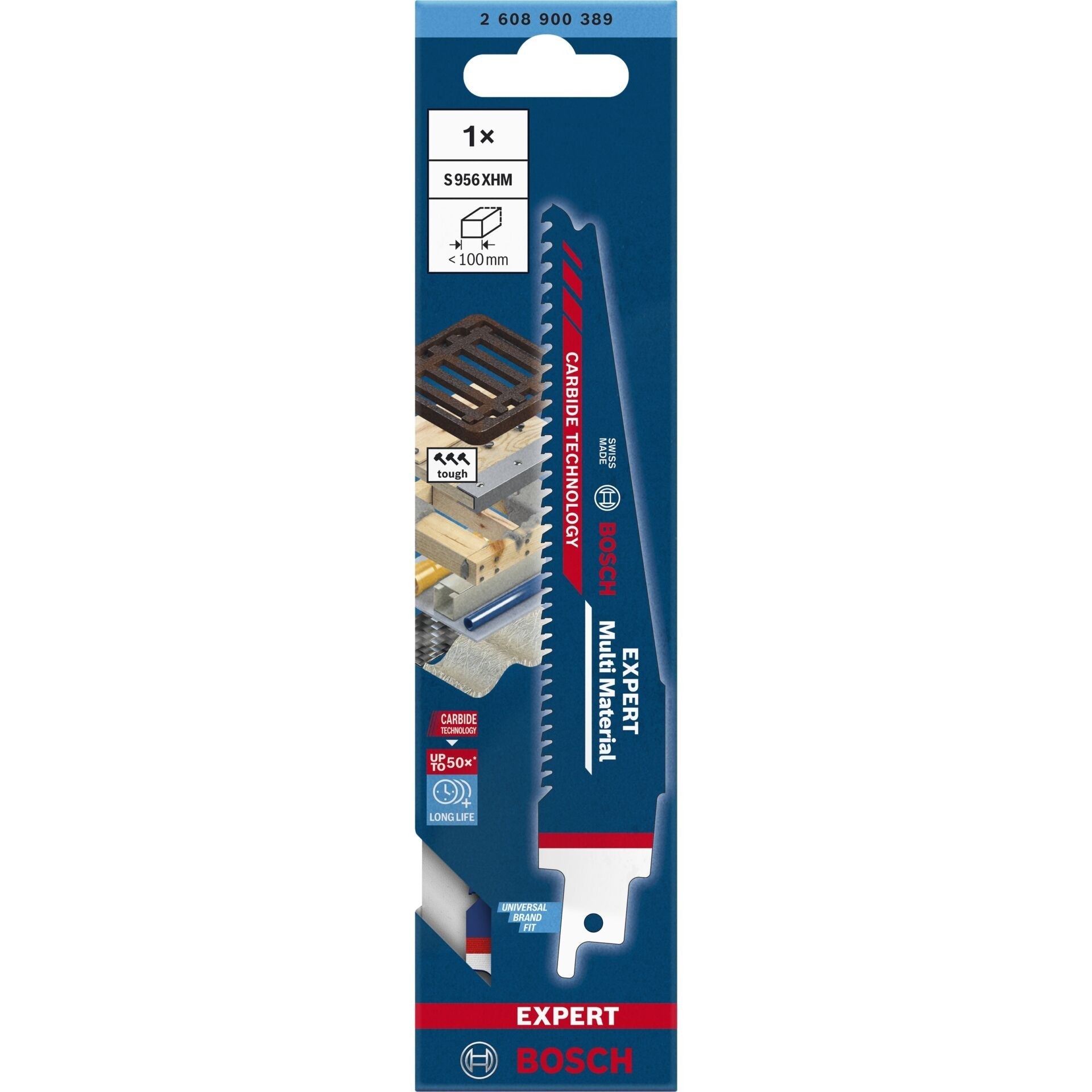 Bosch Sabre Saw Blade S 956 XHM Carbide Progressor for Wood and Metal ...