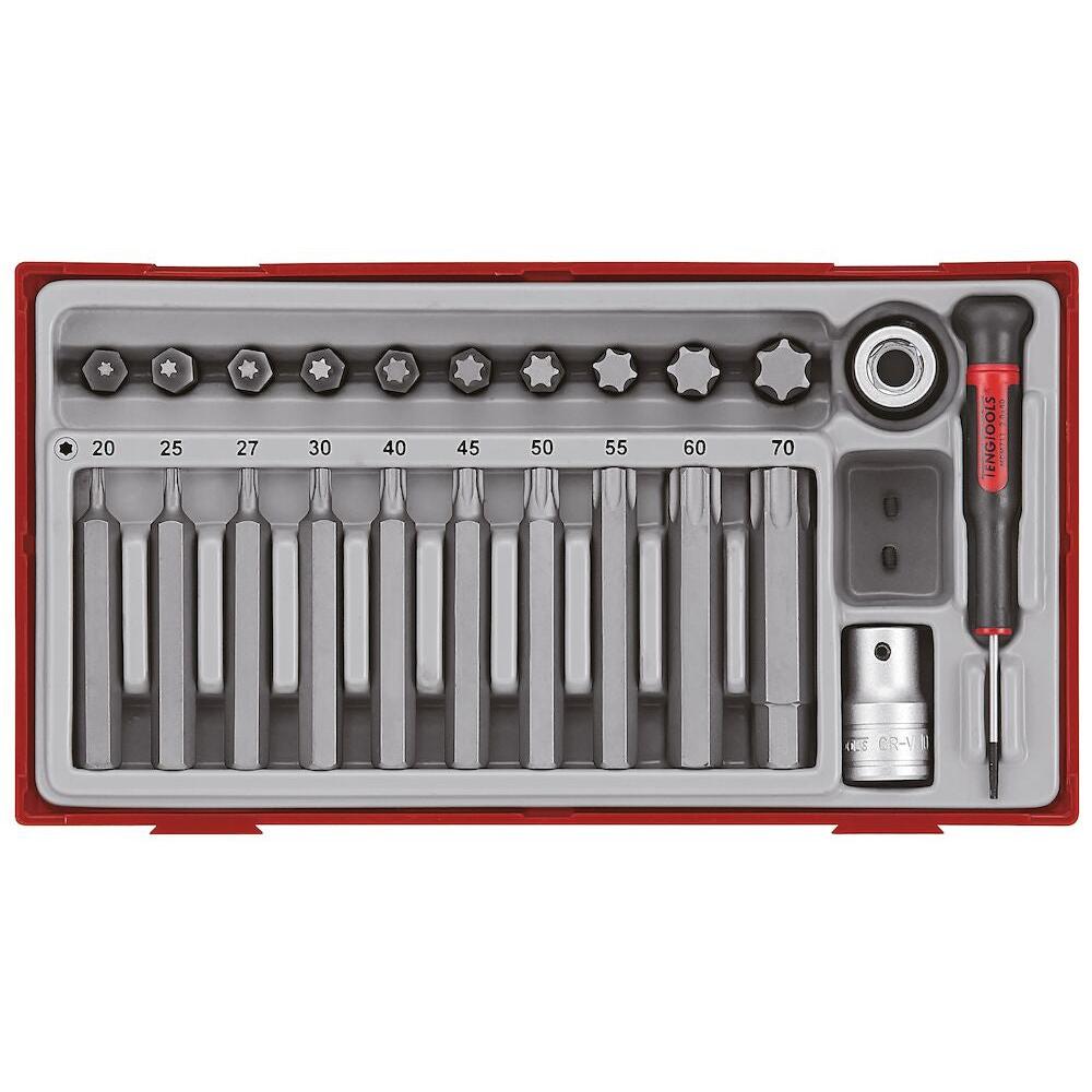 Teng Tools 23PC 1/2" Drive Tx Bit Socket Set