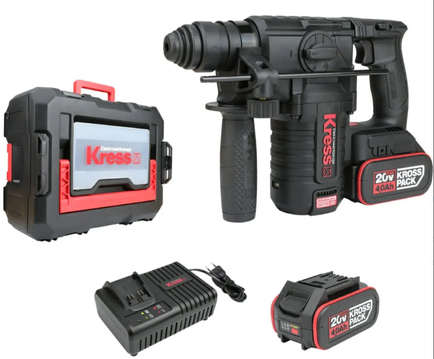 Kress Cordless Rotary Hammer Drill 24mm Kit KUC61.2